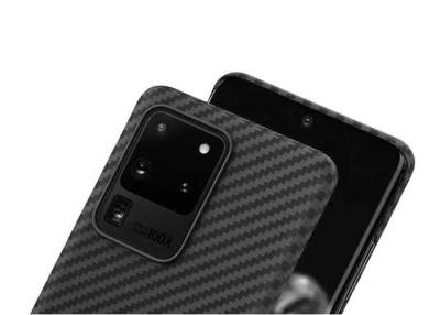 Китай Крышка Кевлара случая Samsung S20 волокна углерода Aramid ультра защитная продается