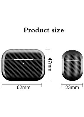 China Black Ultra Thin Anti Scratch Carbon Fiber Airpods Case for sale