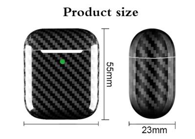 China Wireless Charging Slim Carbon Fiber Airpods Case for sale