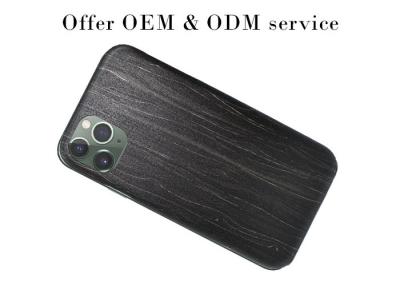Cina IPhone 11 inciso leggero pro Max Wood Case del ghiaccio nero in vendita