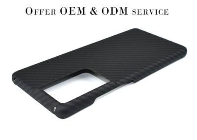 China Ultra Slim Samsung S21 Ultra Aramid Fiber Cover With 3D Texture for sale