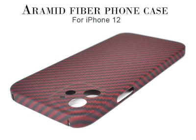 China Matte Surface 0.65mm Aramid Fibre Phone Case For iPhone 12 for sale