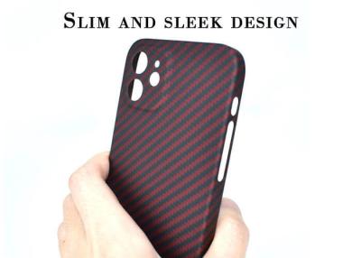 China Matte Surface 0.65mm Aramid Fibre Phone Case For iPhone 12 for sale