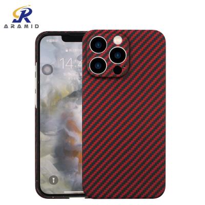 중국 아이폰 13을 위한 내진성 100% 실제적 아라미드 섬유 폰 케이스 판매용