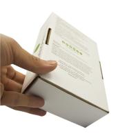 China E Flute Corrugated Shipping Boxes Printing Gloss Lamination White Tab Locking for sale