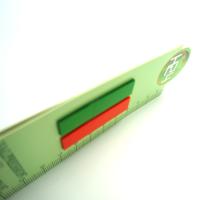 China Ruler Shape Custom Sticky Notes , Adhesive Printed Post It Notes for sale