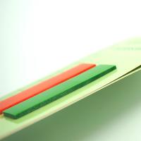 China Ruler Shape Custom Sticky Notes , Adhesive Printed Post It Notes for sale
