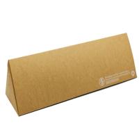 China Customized Triangle Natural Kraft Package Box For Documents for sale