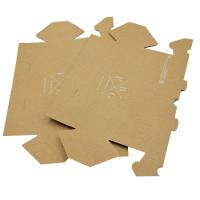 China Customized Triangle Natural Kraft Package Box For Documents for sale