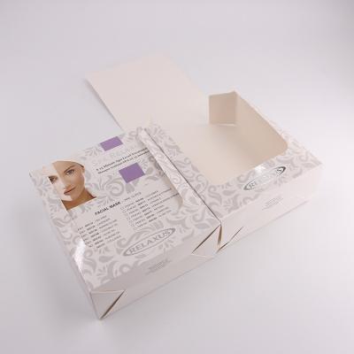 China Caixa de empacotamento de papel feita sob encomenda da impressão da caixa da exposição para a máscara facial à venda
