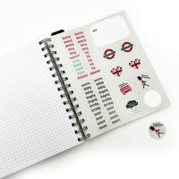China Customized Plastic Wire Journal Book Printing With Sticker Gloss lamination for sale
