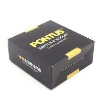 China 400gsm Fully Black Packaging Box Printing With Auto - Lock Bottom for sale