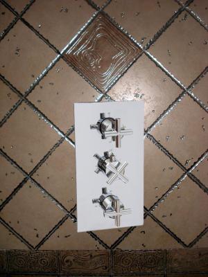 China 2 Way High Flow Concealed Thermostatic Shower Mixer Valve , Thermostatic Bath Taps for sale