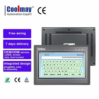 China Coolmay EX3G-80 All in One PLC HMI All in One 10 inch Compatible FX3G FX3U FX3S GX Works2 AI AO Com Port DIY Support MODBUS RTU for industrial application for sale