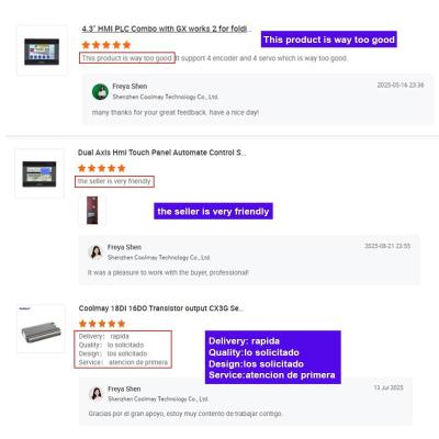 China Coolmay 4.3 Inch HMI PLC All In One RS232 RS485 support Modbus RTU protocal Ethernet optional function plc controller Temperature Humidity Programmable Logic Compressor Controller for sale