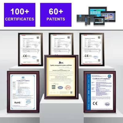 China Coolmay 4.3 Inch HMI PLC All In One RS232 RS485 support Modbus RTU protocal Ethernet optional function plc controller Temperature Humidity Programmable Logic Compressor Controller for sale