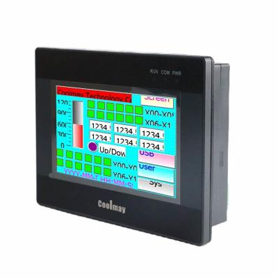 China Coolmay EX3U Series 4.3 Inch HMI PLC All-In-One Controller with 12DI/12DO and RS232 RS485 Communication for Industrial Automation for sale
