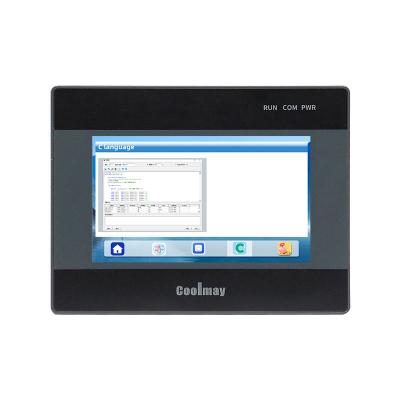 China Coolmay EX3S Series 4.3 Inch HMI PLC All-In-One Controller with 12DI/12DO and RS232 RS485 Communication for Industrial Automation for sale