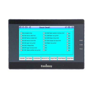 China Coolmay EX3U Series 5 Inch HMI PLC All-In-One Controller with 12DI/12DO and RS232 RS485 Communication for Industrial Automation for sale