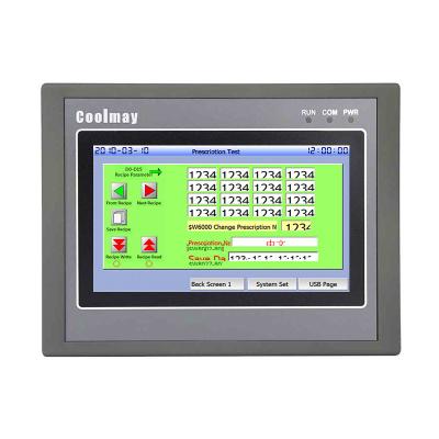 China 4.3 Inch HMI PLC All In One 2AO 12DO Relay HMI Control Panel for sale