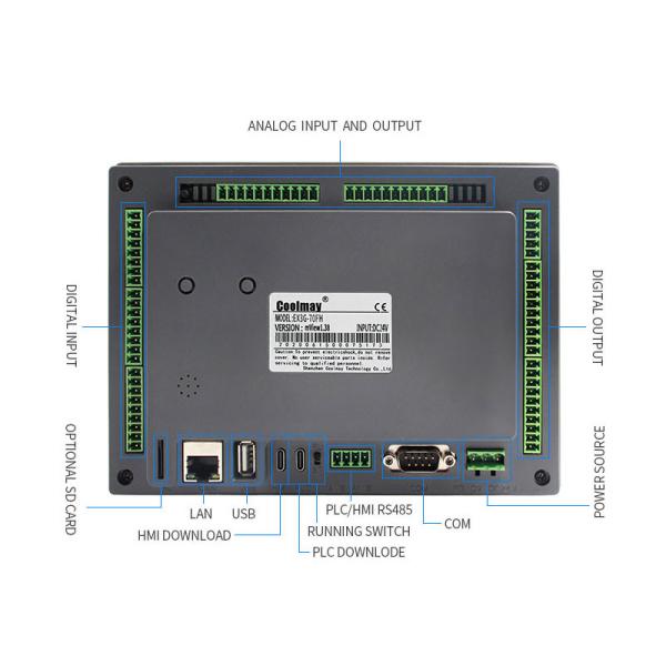 工業自動化 PLC HMI コンボ プログラム可能な論理コントローラ クールメイ OEM ODM 2