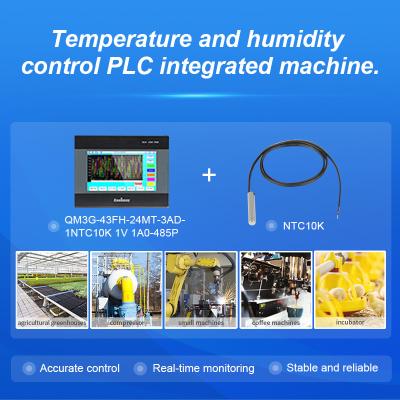 中国 温度の湿気制御PLC HMIのパネル3のアナログ入力受動NPN 販売のため