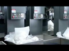 Ανάλογη έξοδος Ενσωματωμένος 5 ιντσών HMI PLC ελεγκτής πλήρως αυτόματο κουμπί τροφοδοσίας μηχανή ελεγκτή