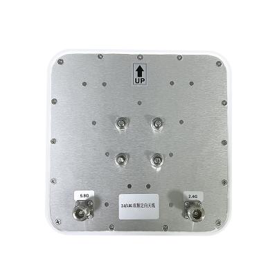 中国 2.4G+5.8G 12dbi シングルポーラライゼーション 独立したインターフェース ワイファイ方向アンテナ 186x186mm 販売のため