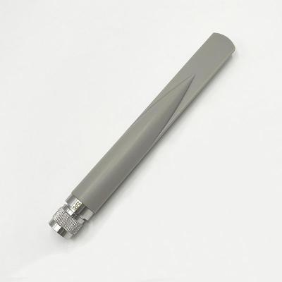 China N male 5G 617-960/1710-6000M omnidirectional 5dbi grey flat fishtail waterproof antenna for sale