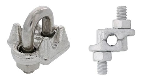 Drop Forged Traditional Style Wire Rope Clip and Drop Forged Fist Grip Style Wire Rope Clip