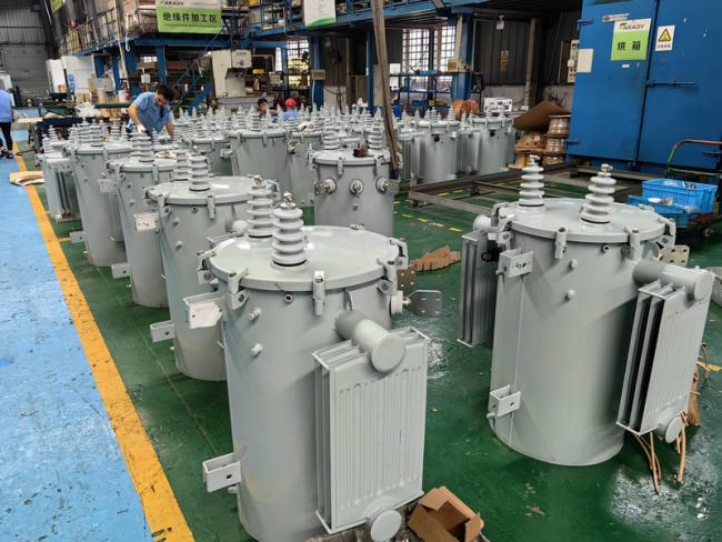single-phase pole mounted transformer production progress (2)