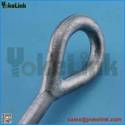 China ASTM A153 Oval eye bolt with square nut for sale