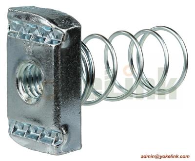 China High Quality Metal M8 Long Spring Channel Nut For Channel Hardware Fitting for sale