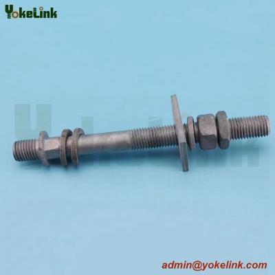 China Porcelain line post insulator bolt with long stud for sale