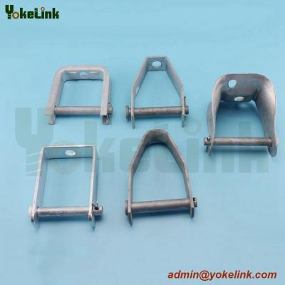 China Used for Electric Power Fitting Hot Dip Galvanized Deaded Clevis D iron Bracker HDG Cross Arm Clevis Secondary for sale