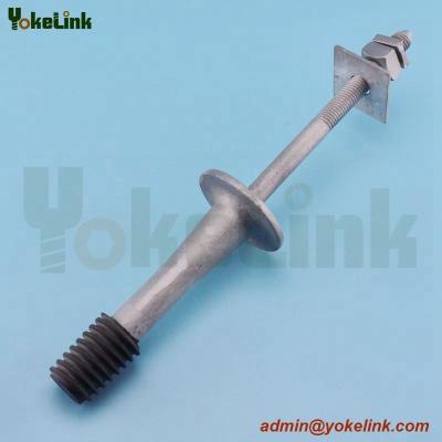 China Insulator pin with nylon head for pole line hardware hot dip galvanized for sale