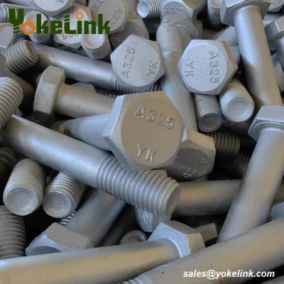 China Heavy Hex Bolt ASTM F3125 Grade A325 Type 1 Hot Dipped Galvanized for sale