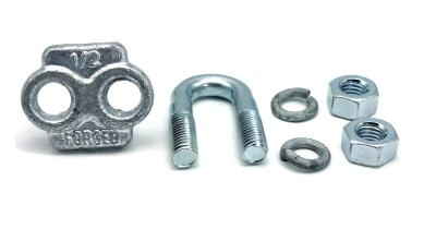 China Drop Forged Wire Rope Clip HDG For Poleline Deadend Hardware for sale