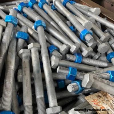 China ASTM A325M Hex Heavy Structrual Bolts Blue A194 2H Nuts For Structural Fasteners for sale
