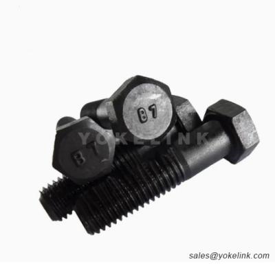 China ASME B18.31.1 PTFE Stud Bolt A193 B7 Threaded Rod Stud Bolts for Structural Fasteners for sale