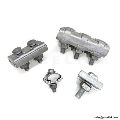 China ANSI C119.4 Parallel Groove Clamps 3 Bolts For Power Line for sale