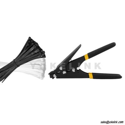 China Ergonomic Alloy Steel Easy Grip Handle Cable Tie Gun Nylon Cable Tie Fastening Tool for sale