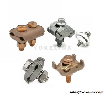 China Tin Plated Copper Parallel Groove Clamp, 8-2/0 AWG Aluminum/Stranded Copper Conductor for sale