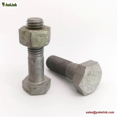 China 1"-8 ASTM F3125 Grade A325 Hot Dipped Galvanized Steel Structural Bolt w/A563 DH Nut & F436 Washer for sale