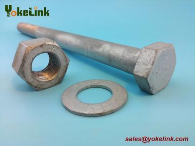 China 1-1/8" ASTM F3125 Grade A325 Hot Dipped Galvanized Steel Structural Bolt w/A563 DH Nut & F436 Washer for sale