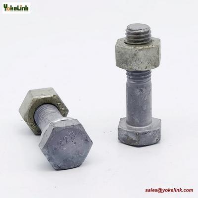 China M12 ASTM F3125M Grade A325M Hot Dipped Galvanized Steel Structural Bolt w/A563 DH Nut & F436 Washer for sale