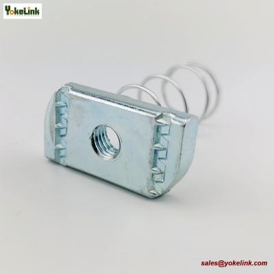 China Carbon Steel M8 Strut Nut Spring Channel Nut For solar mounting fastener for sale