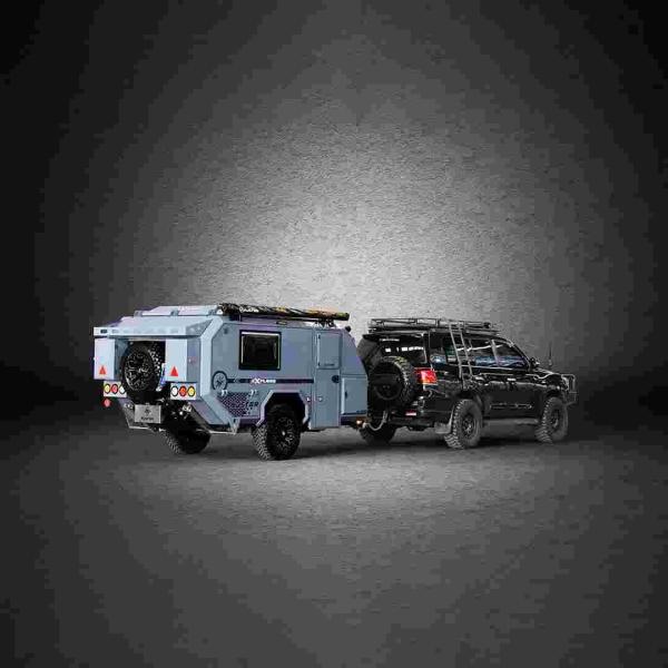 Quality 450W/600W Solar Small Overland Trailer Njstar Explorer Small Off Road Trailer for sale