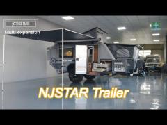 aluminum njstar camper 16feets 1400kg 4x4 off road camper trailers