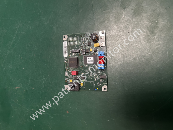 Side view of Welch Allyn NIBP board showing thickness and connector details